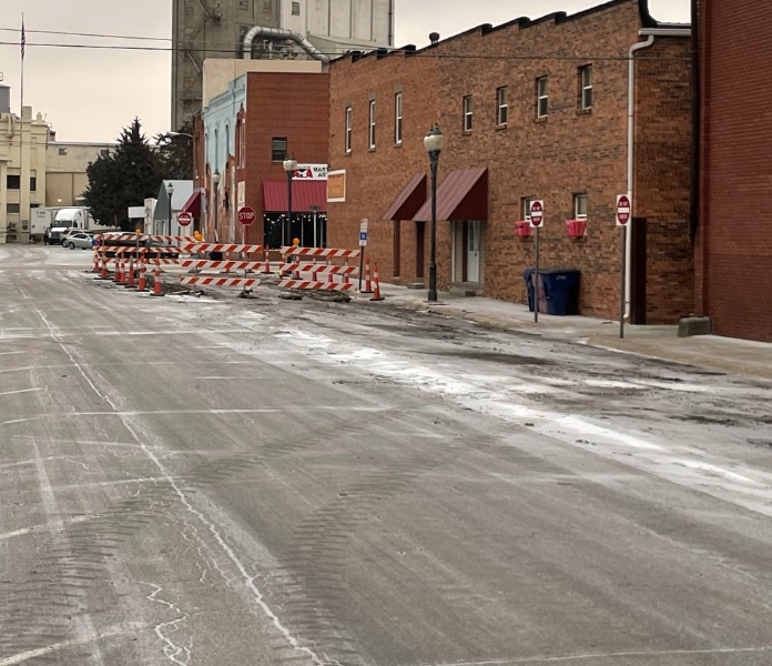 City of Crete Nebraska - Water main work finished on Norman Ave.