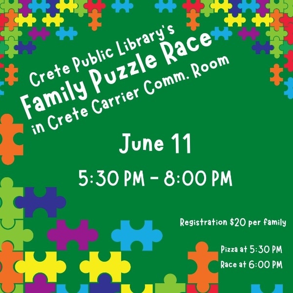 City of Crete Nebraska - Summer events ahead at Crete Public Library